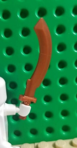 LEGO Sickle Copper Sword Curved Blade Khopesh Weapon Ninjago Ninja Gear ...
