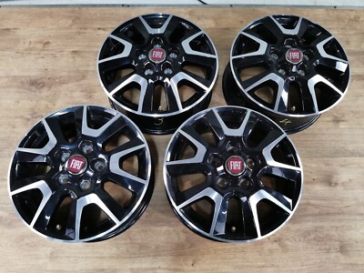 Set Original Fiat Alloy Wheels 6Jx16 ET68 5x118 Ducato 250 Light Rims ...
