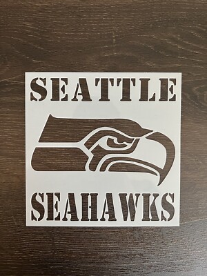5.5x5.5 inch Custom Drawing Stencil Sports Seattle Seahawks, Reusable ...