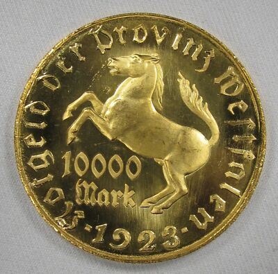 1923 Germany 10,000 Mark Coin AG633 | eBay
