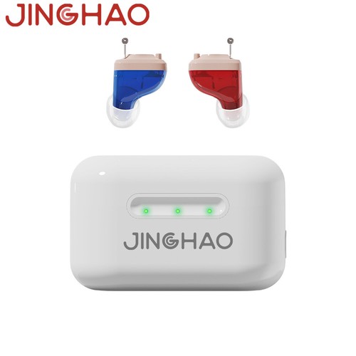 1 Pair Invisible Digital Hearing Aids Rechargeable Mini Sound Enhancer ...