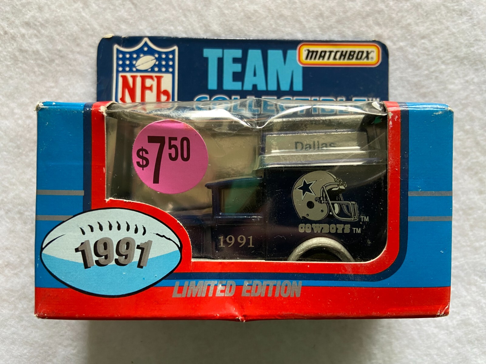 Matchbox Dallas Cowboys NFL Team Collectible 1991 Limited Edition - Box ...