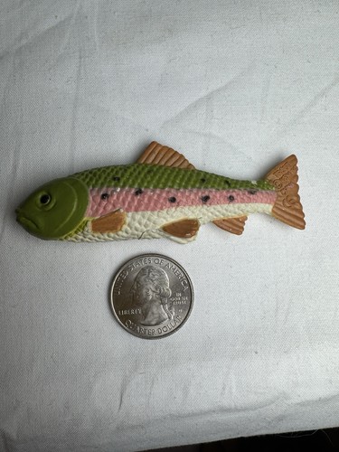 K&M International Rainbow Trout Fish Figure Toy Plastic Animal ...