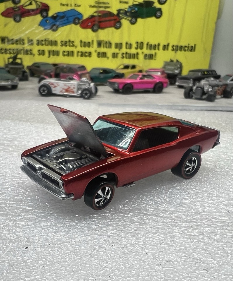 Hot Wheels Redlines *RESTORED* Custom Barracuda Spectraflame Red w ...