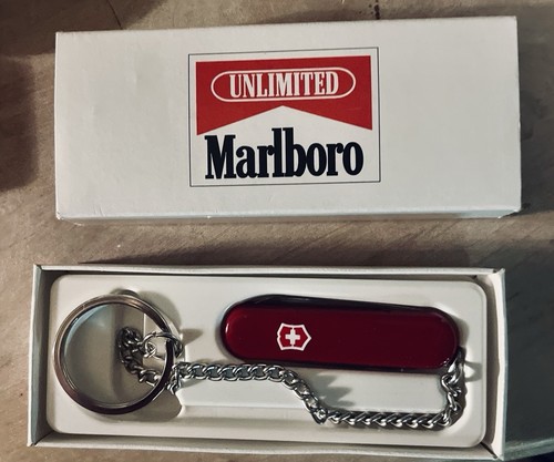 Swiss Army Key Chain Marlboro Vintage Piece New In The Box | eBay