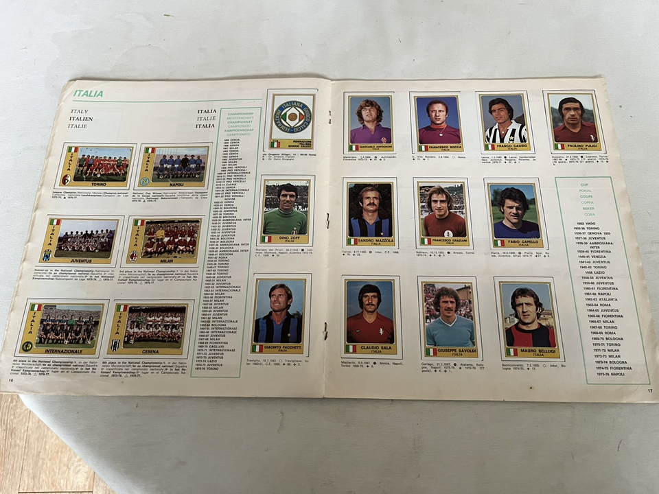 Panini Euro 1977 Football Sticker Album complete all stickers | eBay