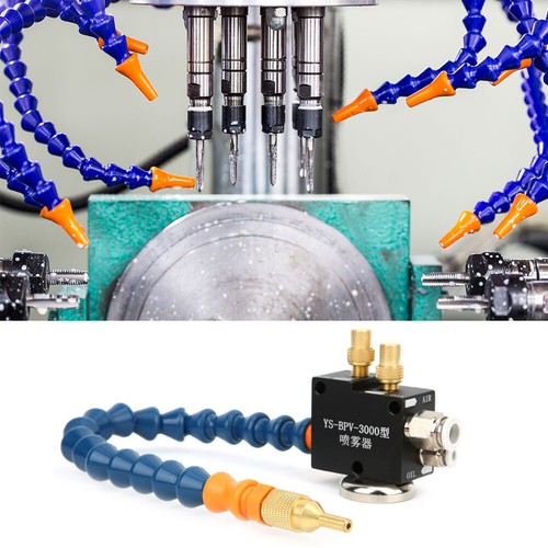 Mist Coolant Lubrication Cooling Sprayer Universal Brass Spray Port CNC ...