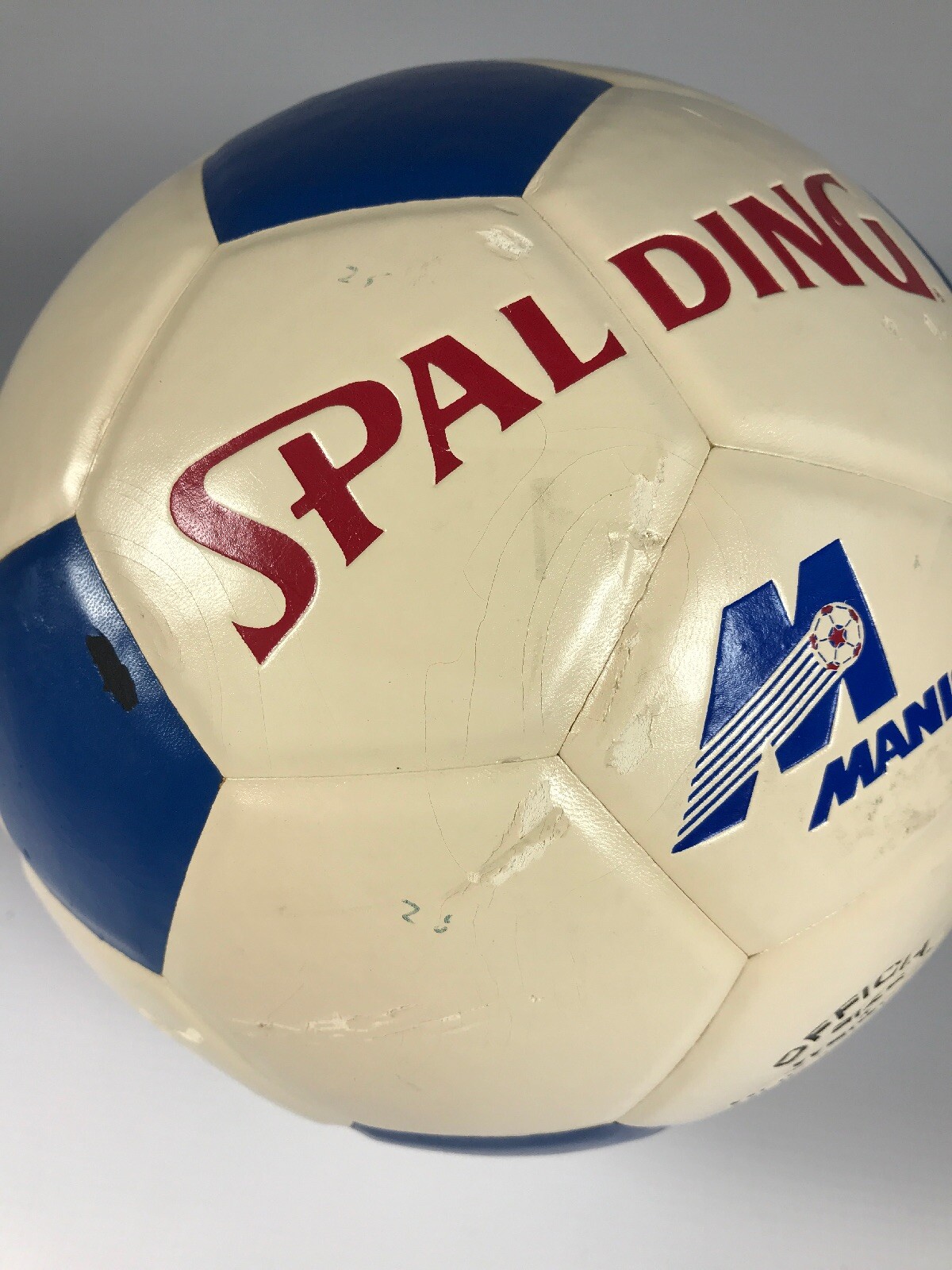 Vintage 1983 Montreal Manic NASL Team Signed Spalding Soccer Ball 11 ...