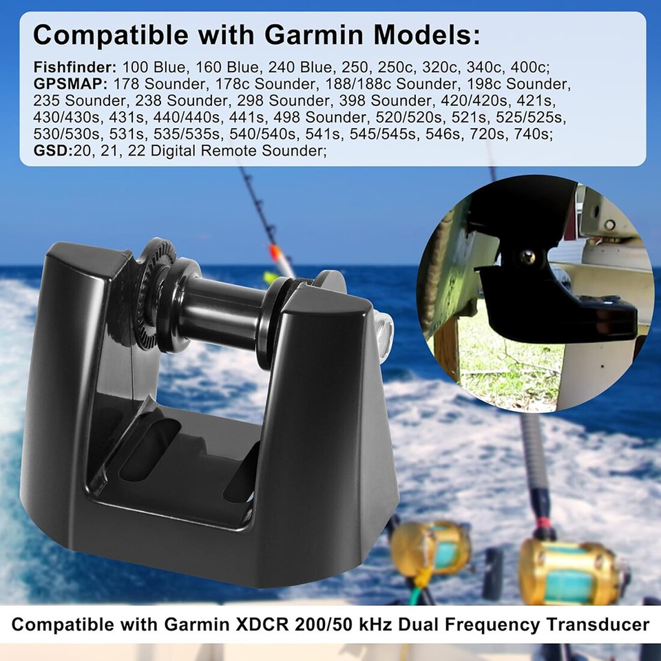 Garmin Replacement Transom Transducer Mount Mounting Bracket for 010 ...