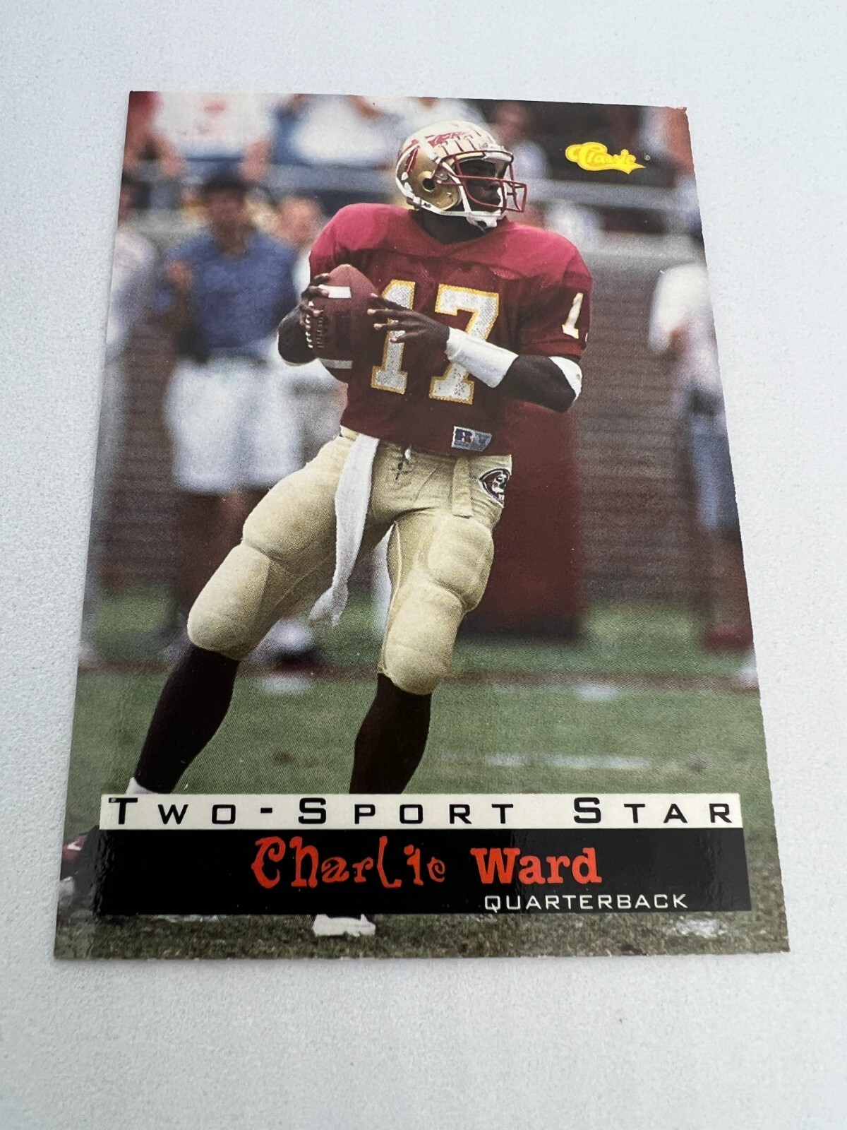 1994 Classic Draft 82 Charlie Ward Florida State Seminoles Football ...