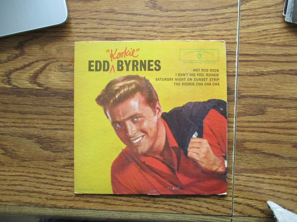 Edd Kookie Byrnes HOT ROD ROCK 45 rpm vinyl record #1309 PLAYS VG++ NO ...