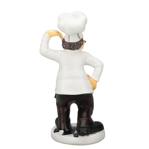 French Chef Figurine 30x14x11cm Resin Chef Sculpture Restaurant Decor ...