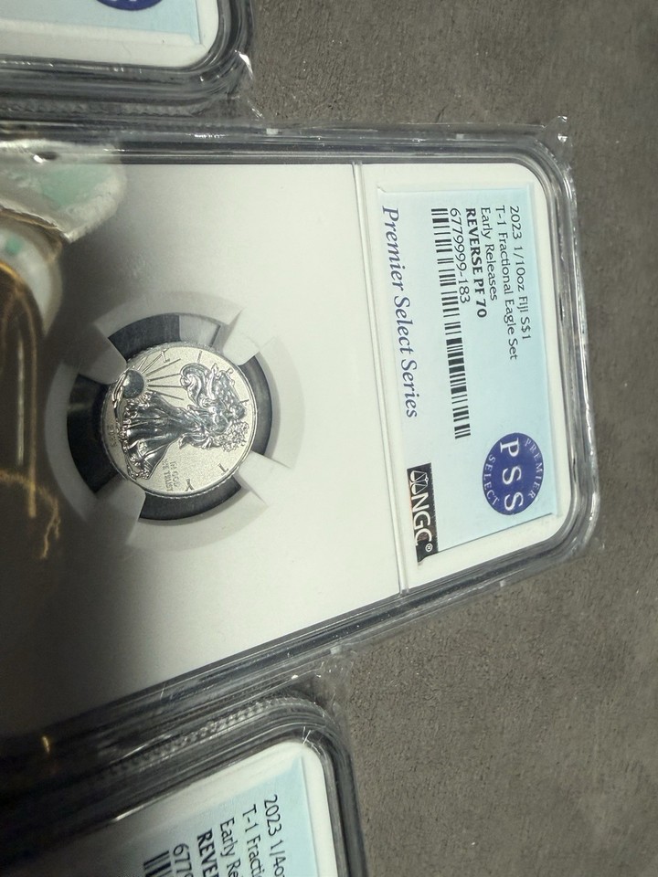 2023 T-1 FIJI FRACTIONAL EAGLE SET EARLY RELEASES NGC PF70 PSS LABEL ...