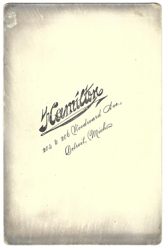 Vintage 1880's Girl Communion Detroit Michigan Hamilton Studio C.C ...