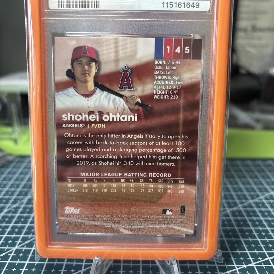 2020 Topps Stadium Club Chrome - Shohei Ohtani #145 ***STICKER AUTO ...