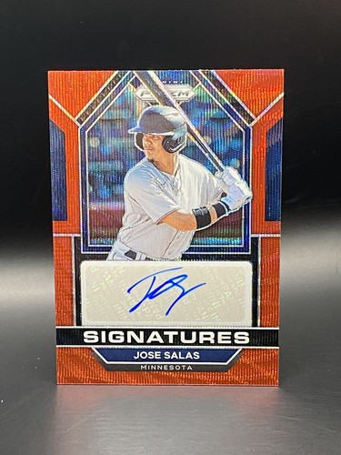 2023 Prizm JOSE SALAS Red Wave Auto Signatures TWINS | eBay