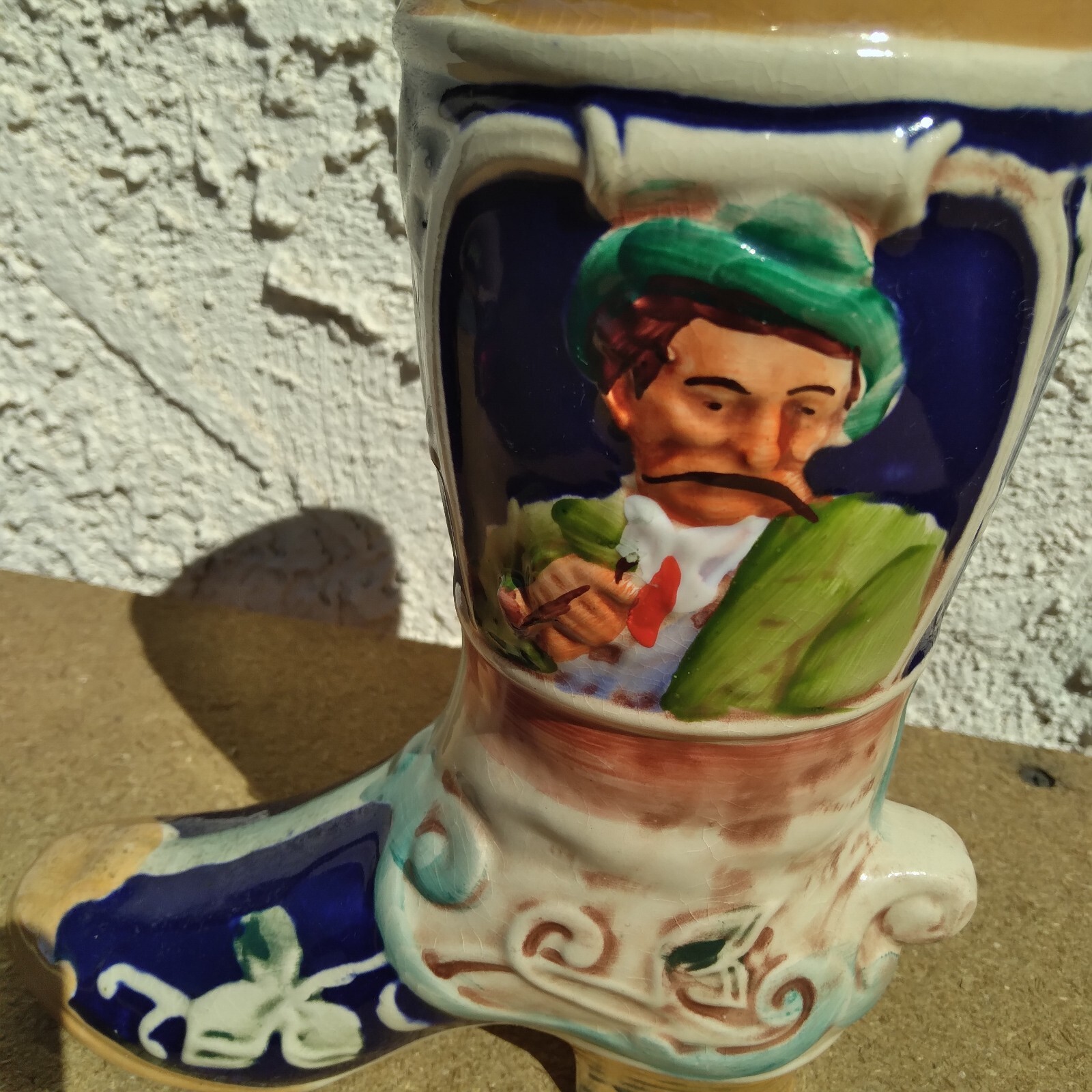 Vtg Oktoberfest German Beer Boot Stein Ceramic Hand Painted Germany | eBay