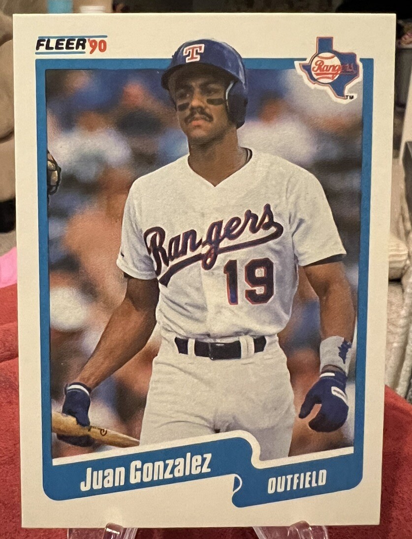 1990 Fleer Juan Gonzalez Rookie Baseball Card #297 Texas Rangers | eBay