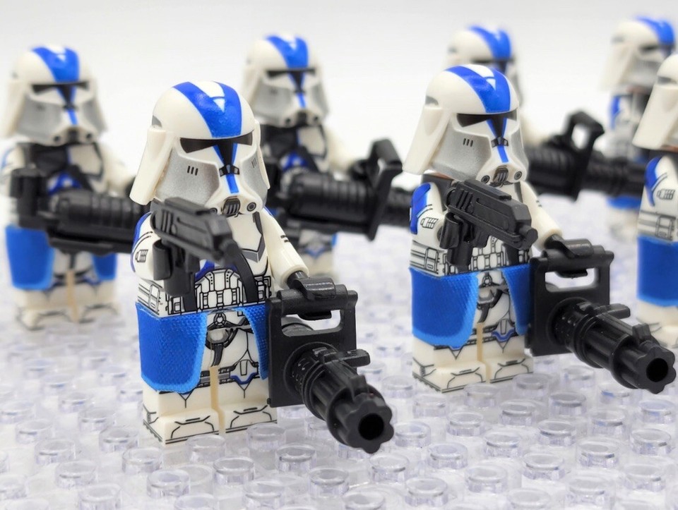 CUSTOM Star Wars 501st Heavy Assault Clone Trooper Brick Minifigure | eBay
