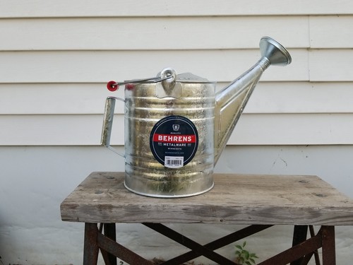Behrens Galvanized Steel Watering Can 2 Gal Quality Weather Resistant ...