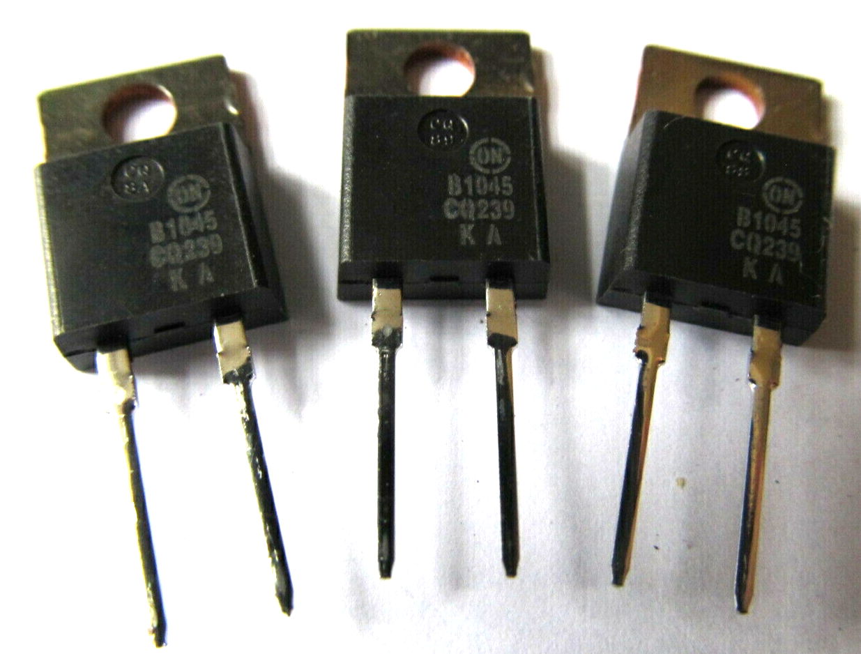 2pcs onsemi MBR1045 Schottky Rectifier Diode 45V 10A TO-220-2 | eBay