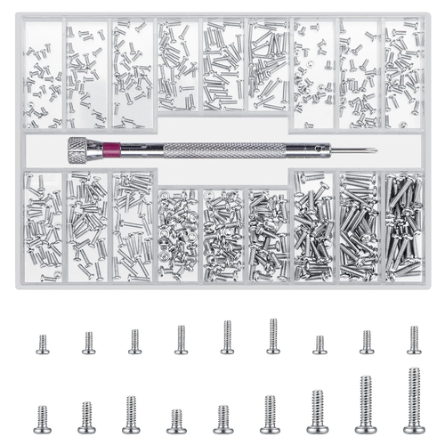 500 Pcs Laptop Screws, M1.2/M1.4/M2 Small Micro Tiny Screws for ...
