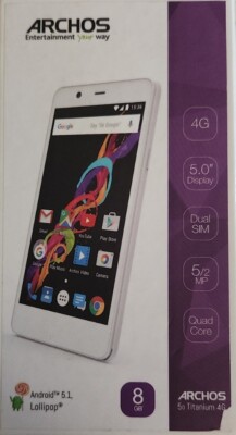 ARCHOS 50 Titanium Smartphone Handy 4G 8GB Weiß | eBay