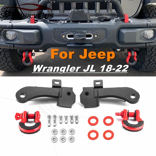 2X Recovery Point & D-ring Kit For Jeep Wrangler JL w/Rubicon Steel ...