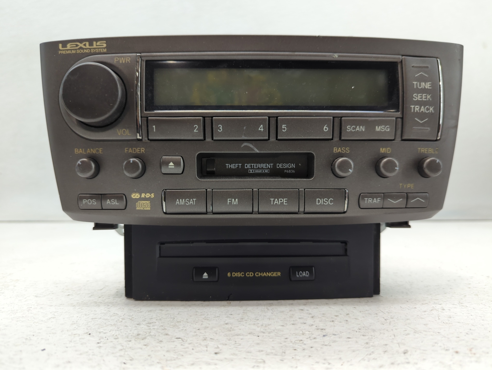 2001-2006 Lexus Ls430 Stereo Radio Player 6 Disc CD Changer OEM 86120 ...