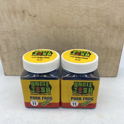 (2) Uncle Josh Pork Frog #11 BLUE BU 2.5” Great Jig Trailer - FAST ...