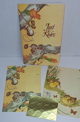 Vtg Current Just A Note Stationery 12 Cards Mouse Mice Ducks | eBay