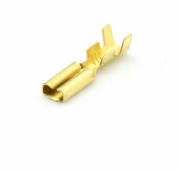 Female spade brass terminal 2.8mm with tab (10 off) ALT/T88 | eBay UK