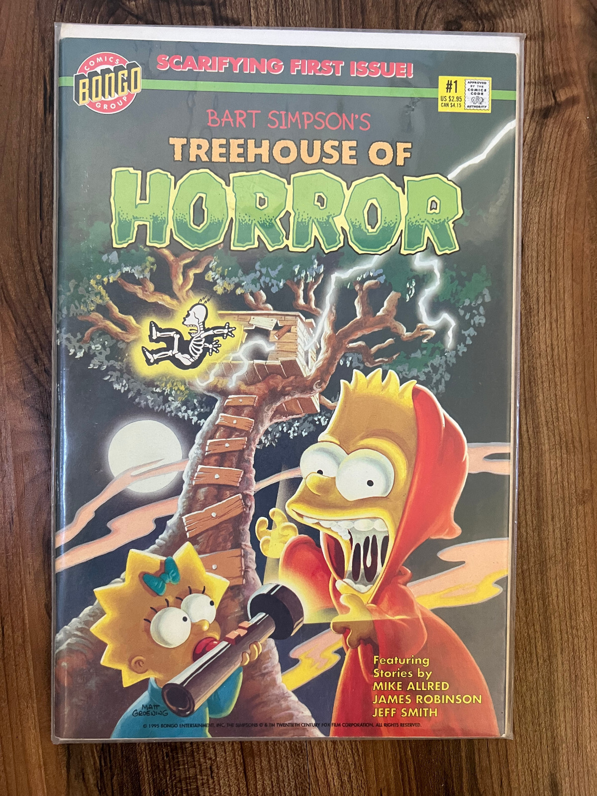 Bongo Bart Simpson's Treehouse Of Horror Comic Book Matt Groening 1st ...