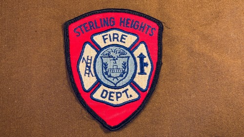 Sterling Heights South Dakota Fire Department Patch Firefighter Vintage ...