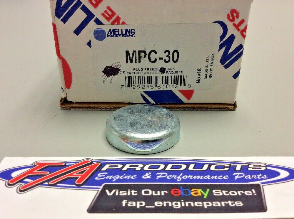 Melling MPC-30 Steel 1-1/2" Deep Cup Expansion Freeze Out Block Plugs ...