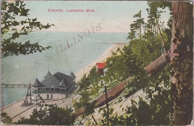 Epworth Ludington Michigan Lake View Homan Falls, Quincy, IL c1910s ...