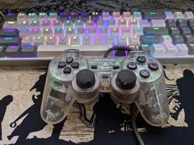 Genuine Official Sony PlayStation PS2 DualShock Controller Clear ...