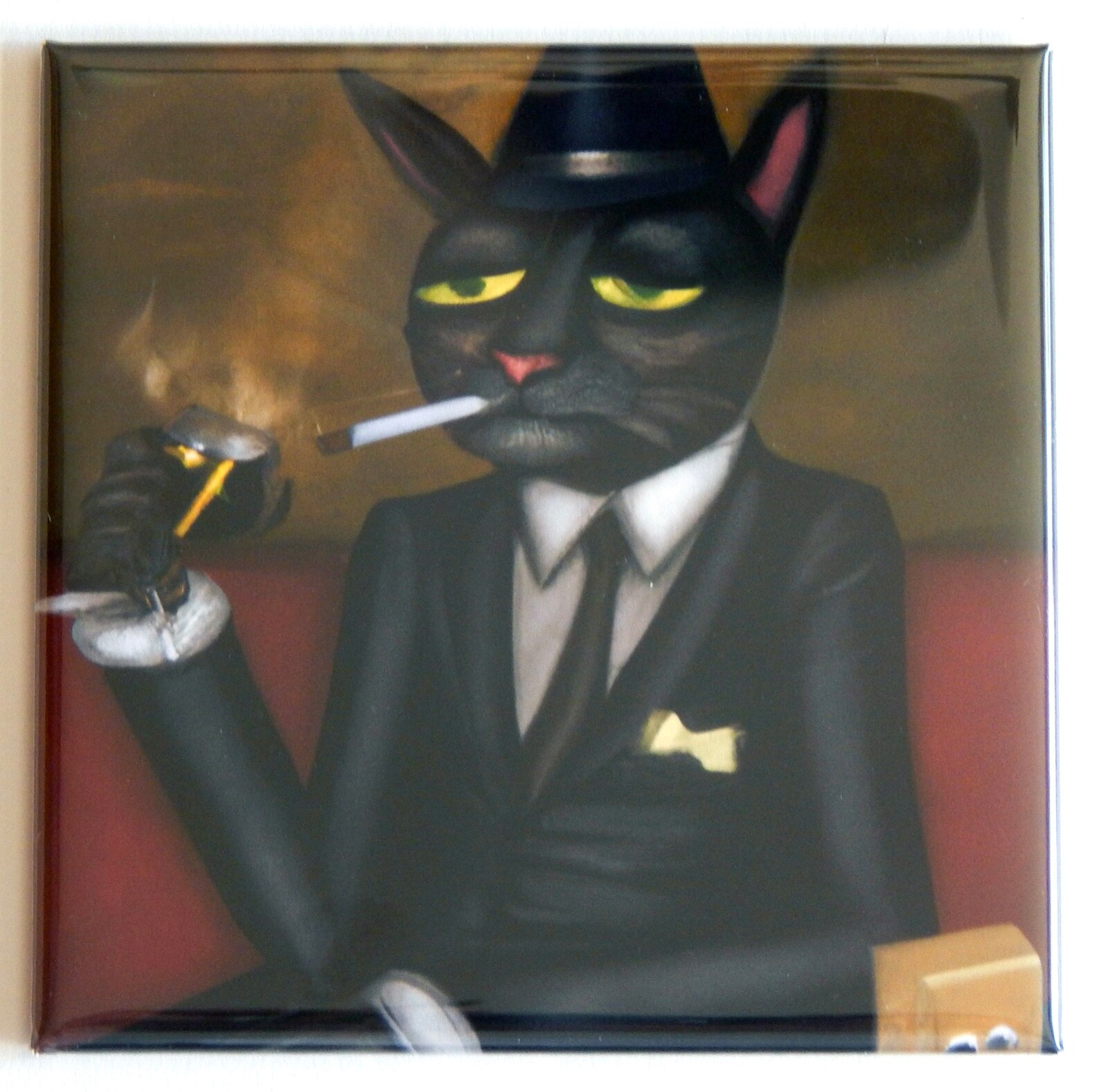 Cat Smoking Cigarette Cartoon