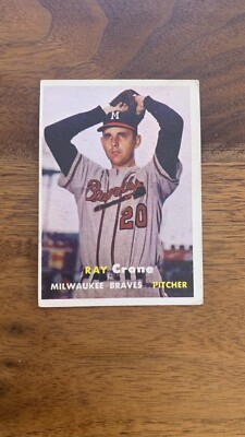 1957 Topps Set-Break # 68 Ray Crone Milwaukee Braves | eBay