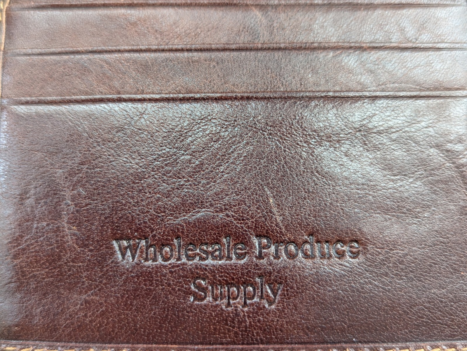 Tony Perotti Italy Brown Leather Bi-Fold Wallet Card Holder Custom ...