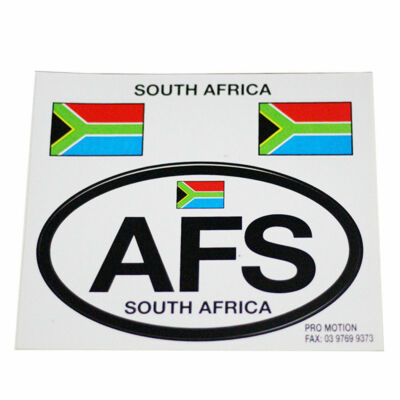 AFS South Africa Country Code Sticker Decal Car Caravan Trailer Truck ...