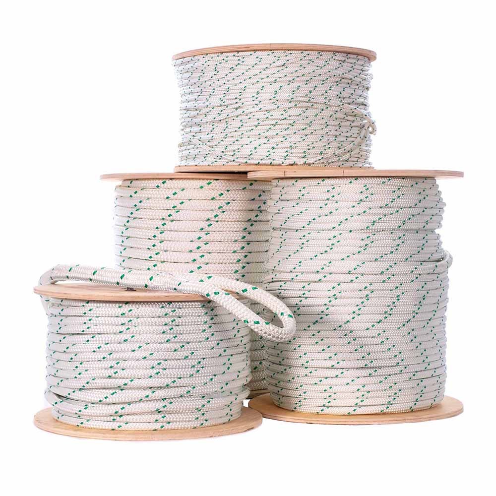 Composite Poly Double Braid Cable Pulling Rope Up to 18,000Lbs Break ...