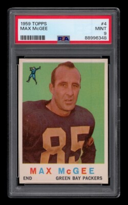 1959 Topps Set-Break # 4 Max McGee PSA 9 MINT | eBay