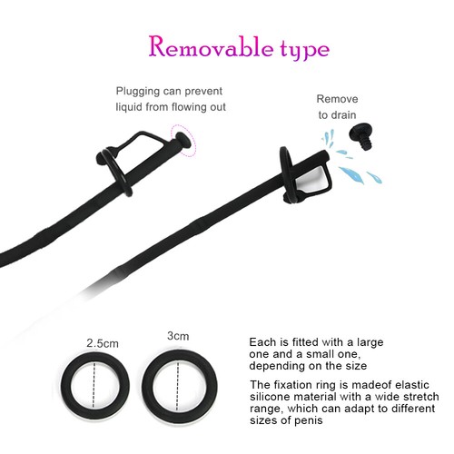 Hollow Urethral Penis Plug Long Through-hole Urethra Stretcher Sound ...