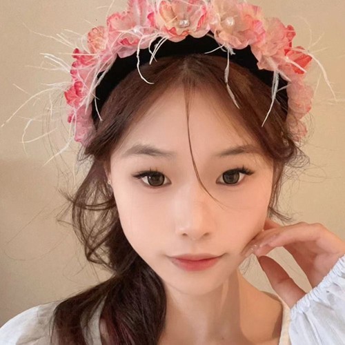 Simulation Flower Flower Hair Hoop Headdress Sweet Hair Band Party | eBay