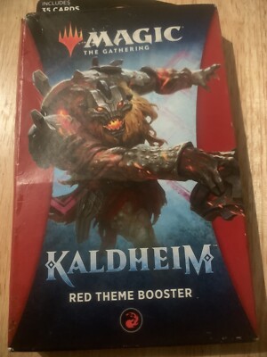 Magic the Gathering MtG TCG Kaldheim Red Theme Booster Pack | eBay