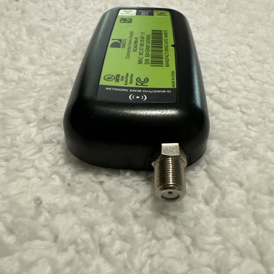 Genuine DirecTV DCAU1R0-01 Broadband USB Home Adapter Ethernet 12V 1.5A ...