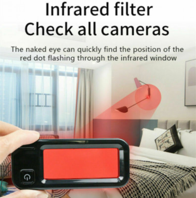 Hidden Mini Camera Detector Anti Spy Finder Tool w/Infrared Viewer For ...