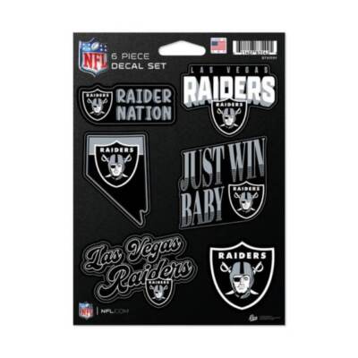 Las Vegas Raiders - Sheet Of 6 Vinyl Stickers | eBay