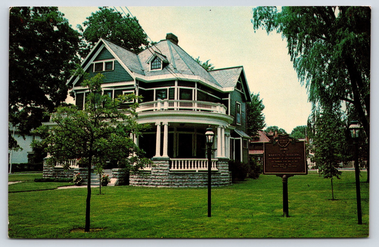 Vintage Postcard Warren G. Harding Home Marion Ohio | eBay